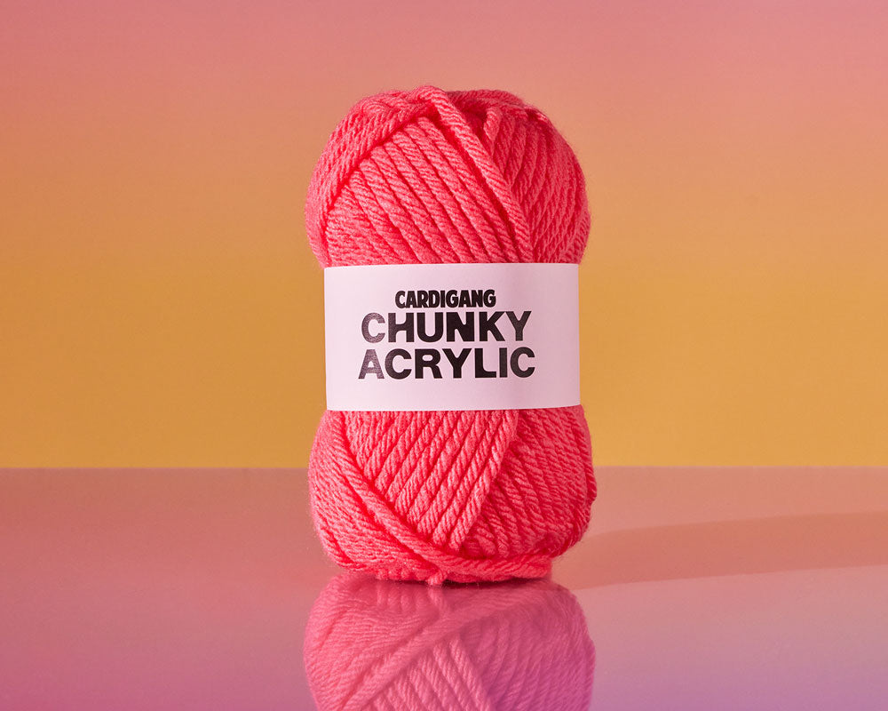 Chunky Acrylic Yarn | Beginner Knitters and Crocheters | Cardigang