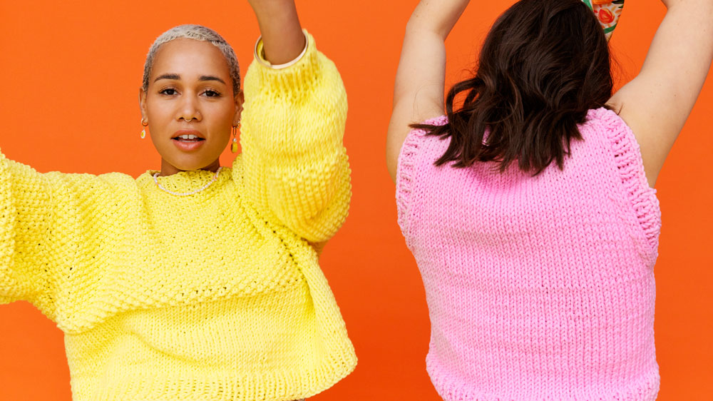 Chunky Cotton Knitting Kit | Chunky Knit Kit Australia | Cardigang